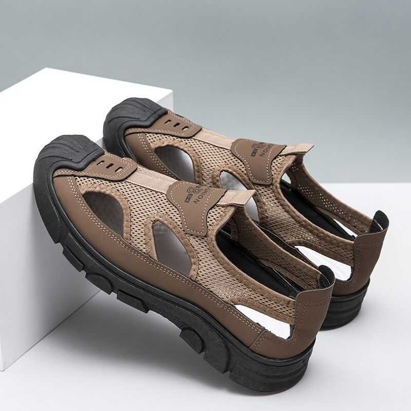 20 New 3 Summer Sandals For Lazy Men With Perforated Shoes And Thick ...