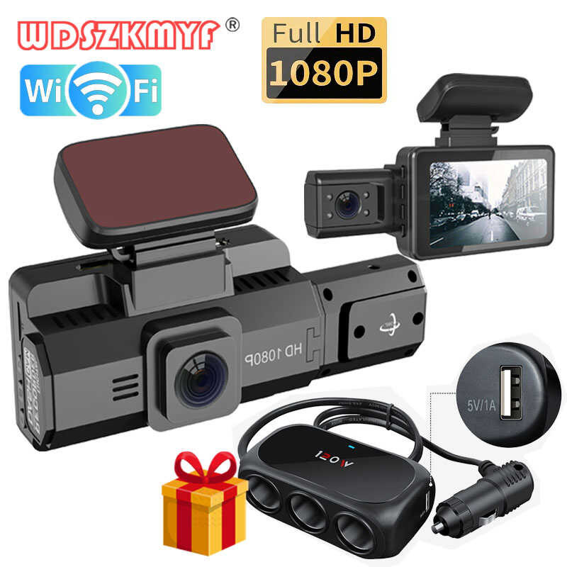 Dash DVR 3Inch Cam Cars 1080P Dual WIFI Recorder Rear View Camera For ...
