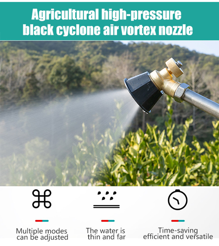 Agricultural high pressure black cyclone nozzle | Shopee Philippines