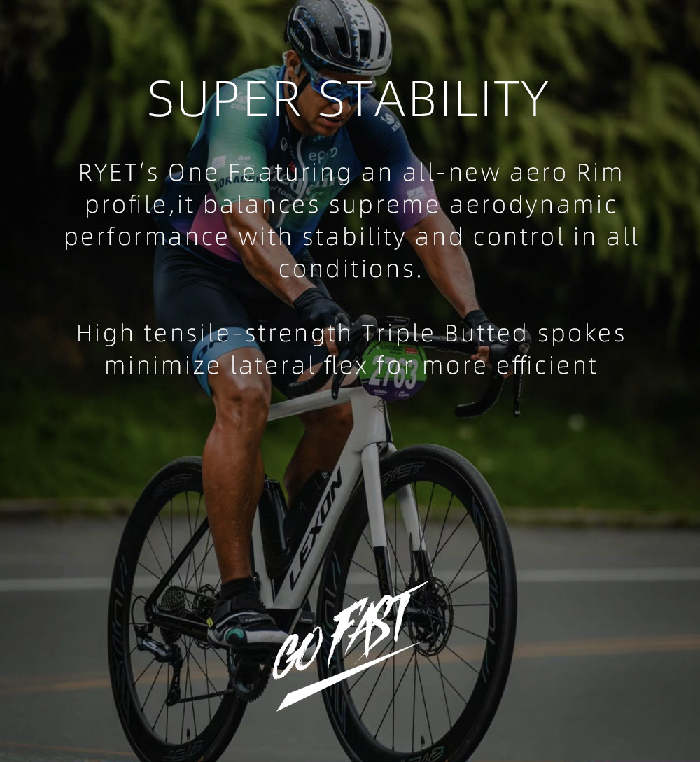 2024 RYET Wheelset SuperLight Road Carbon Wheels 1180g Ceramic Tubless ...