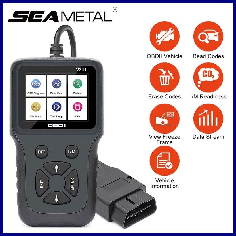 V311 OBD2 Car Code Reader Scan Tool OBDII / EOBD Read/Clear Fault Code ...