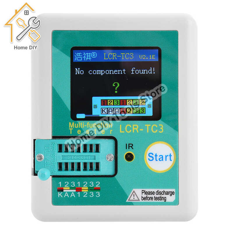 LCR-TC3 LCD Display Multimeter Transistor Tester TFT Auto Calibration ...