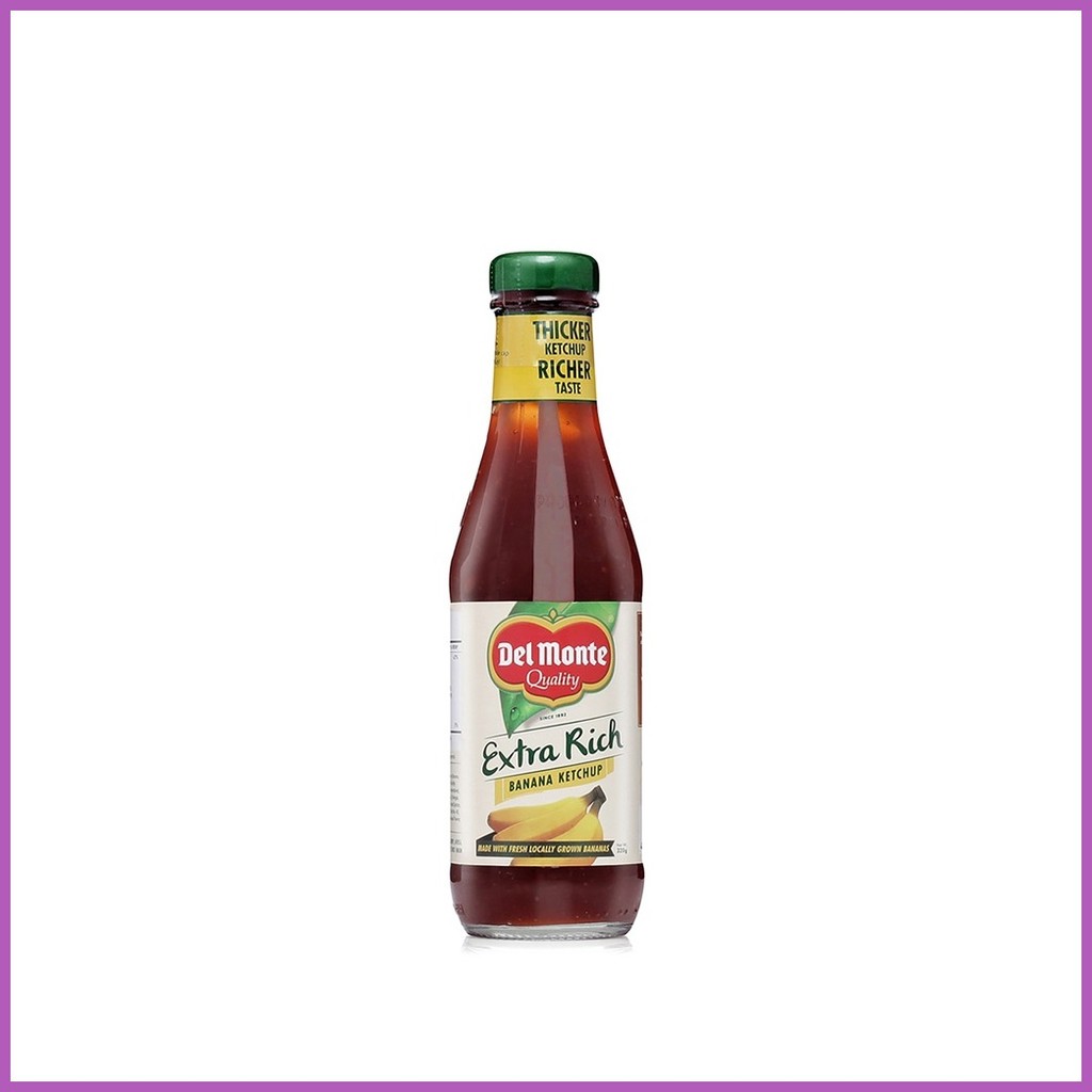 DEL MONTE Extra Rich Tomato Ketchup with 100% Real Tomatoes - 320g Bottle | Shopee Philippines