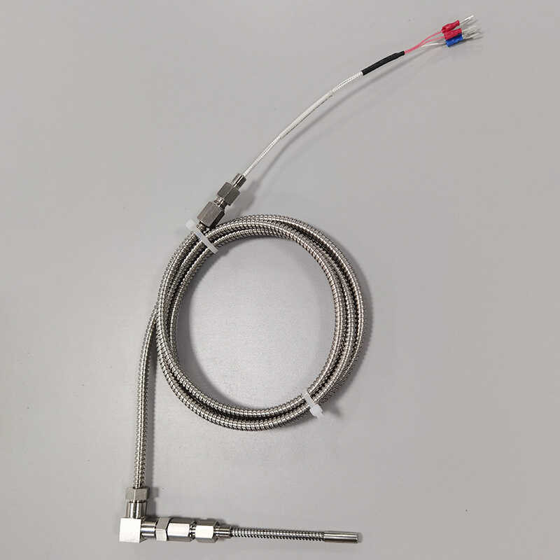 Bellows Platinum Resistance Pt100 Temperature Sensor, Right Angle ...