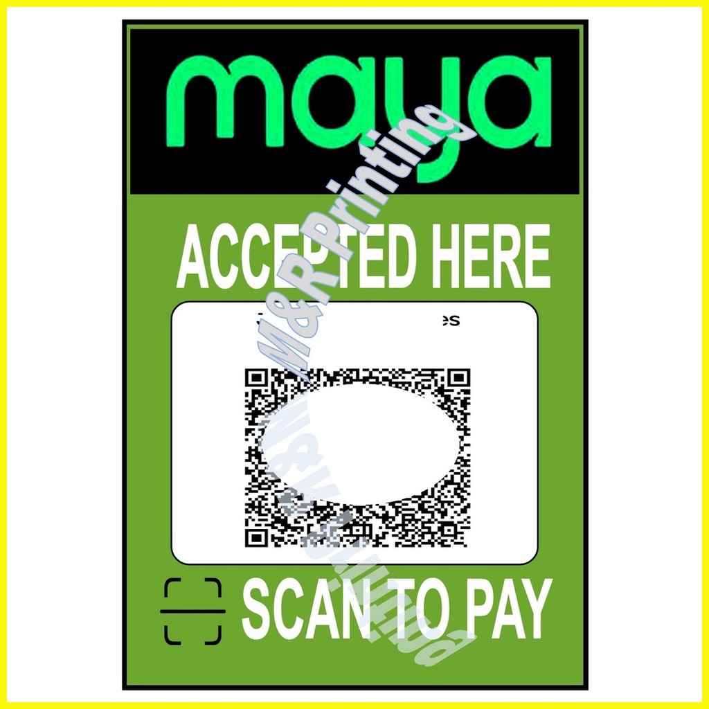 ☪ ☢ QR CODE SCAN TO PAY LAMINATED SIGNAGE A4 & A5 HALF SIZE | Shopee ...