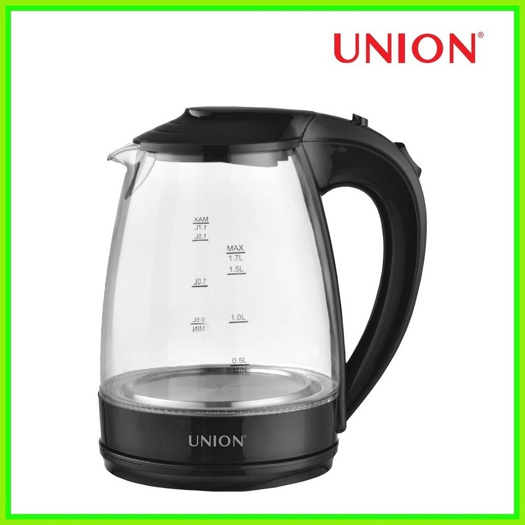 Union UGCK-190 1.8L Electric Glass Kettle | Shopee Philippines