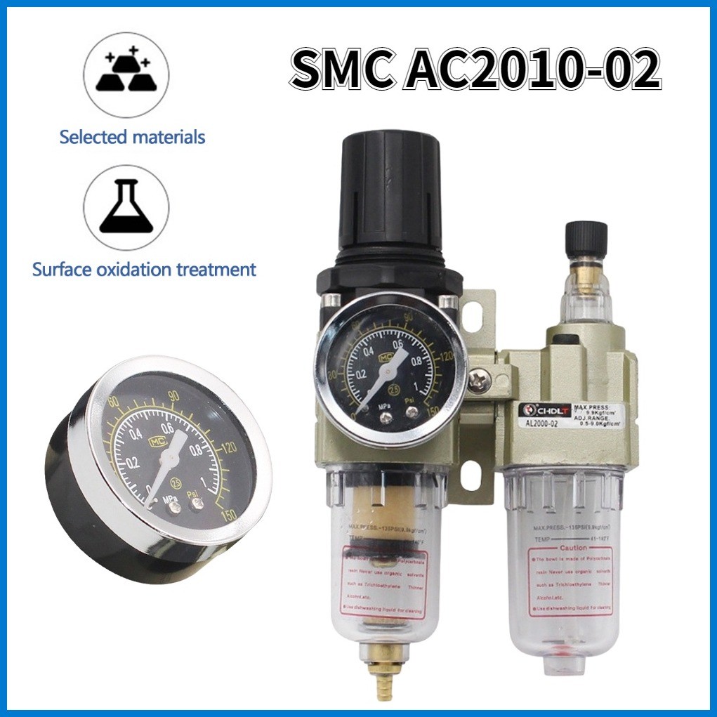 Compressor Air Filter Pressure Regulator AC2010-02 SMC Type Trap ...