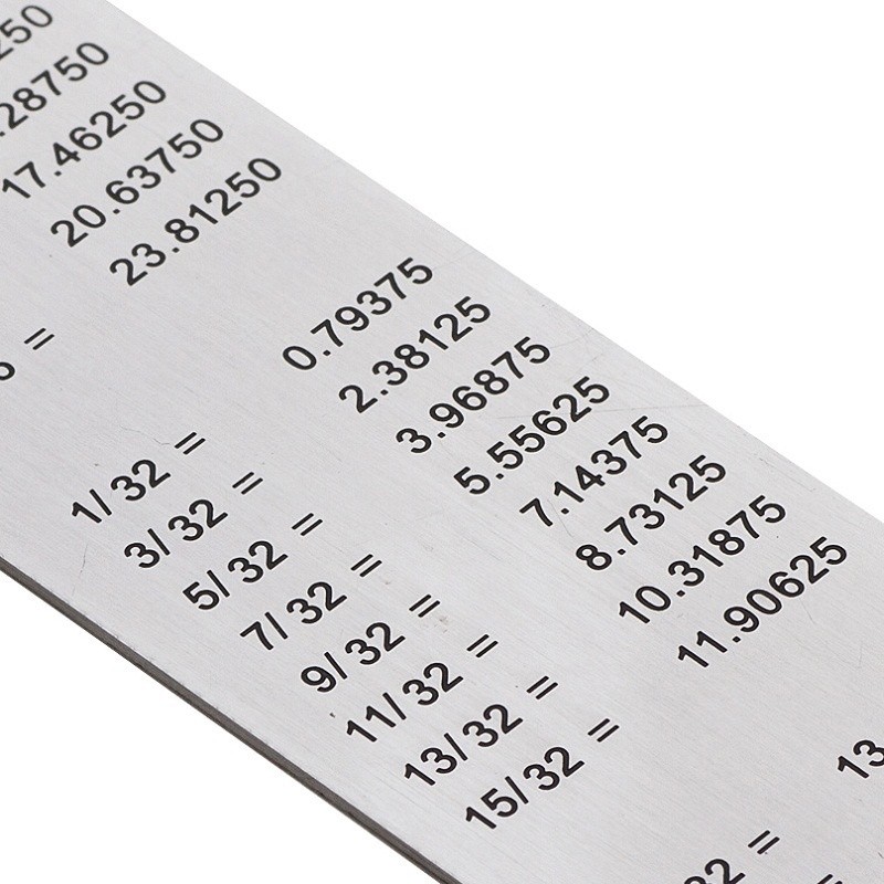 Deli 50cm Stainless Steel Ruler 8464 20inch Straight Ruler Measuring ...
