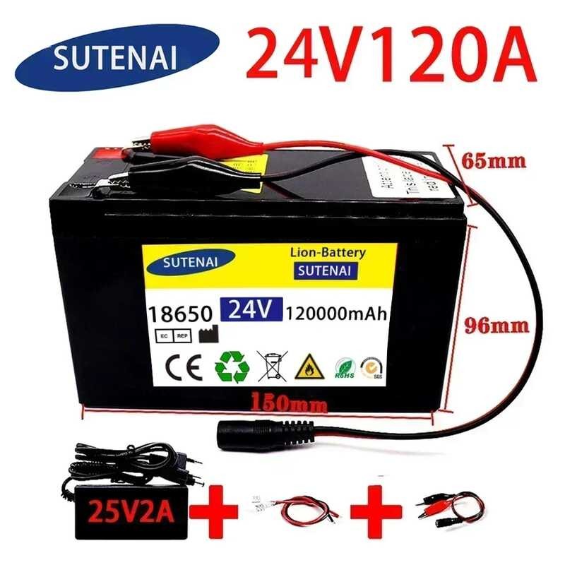 4 24V 120A Li Ion 18650 Battery Electric Vehicle Lithium Battery Pack ...