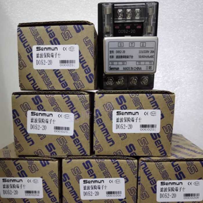 Sanming D052-20 single-phase AC power supply 220V filter fuse terminal ...