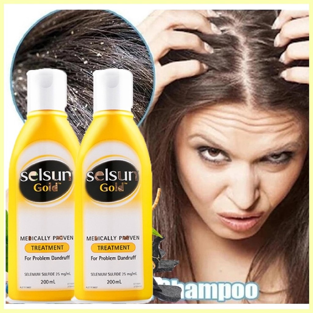 Selsun Gold Dandruff Medicated Selenium Sulfide Shampoo Treatment ...