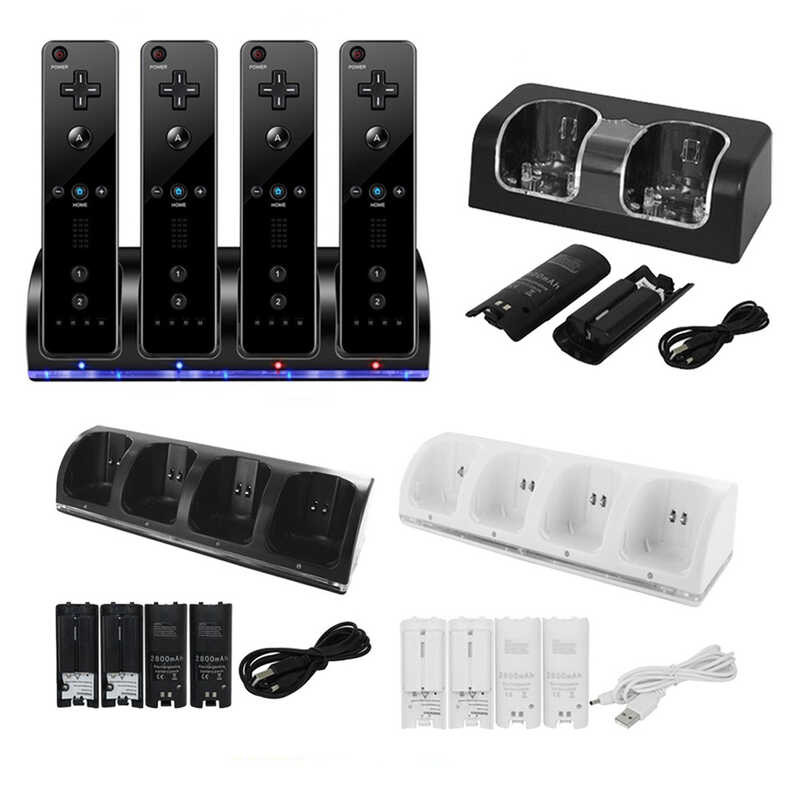 Remote Nintendo Controller Charging Dock Station + 2800Mah Rechargeable ...