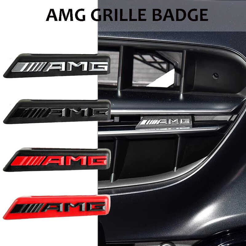 Car 1 Front Grill AMG Badge Emblem Sticker Para Sa Mercedes Benz W212 ...