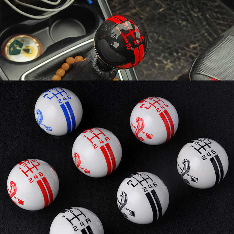 6-Speed Universal Car Gear Shift Knob For Ford Mustang Gt500 Manual ...