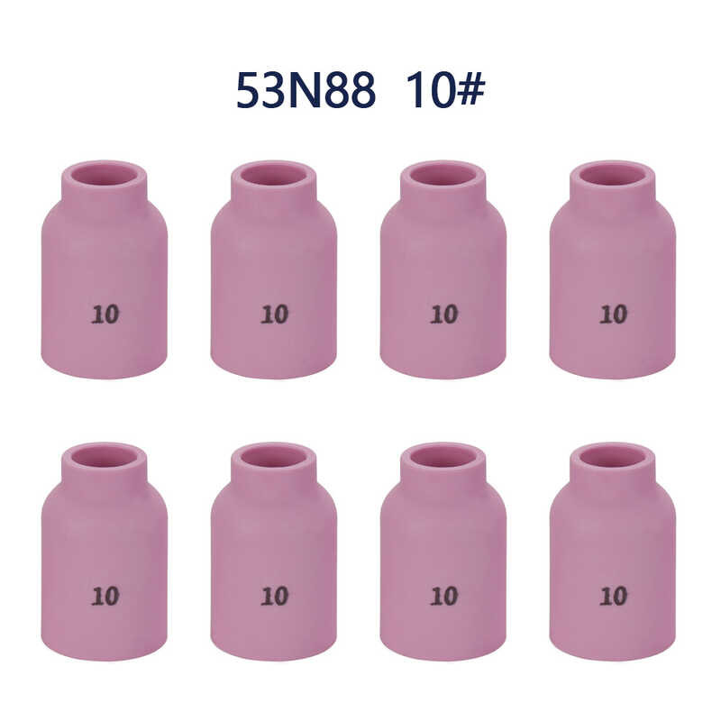 Per 10Pcs Box 48mm 53N88 10# Alumina Nozzles For TIG WP9 20 WP17 18 26 ...