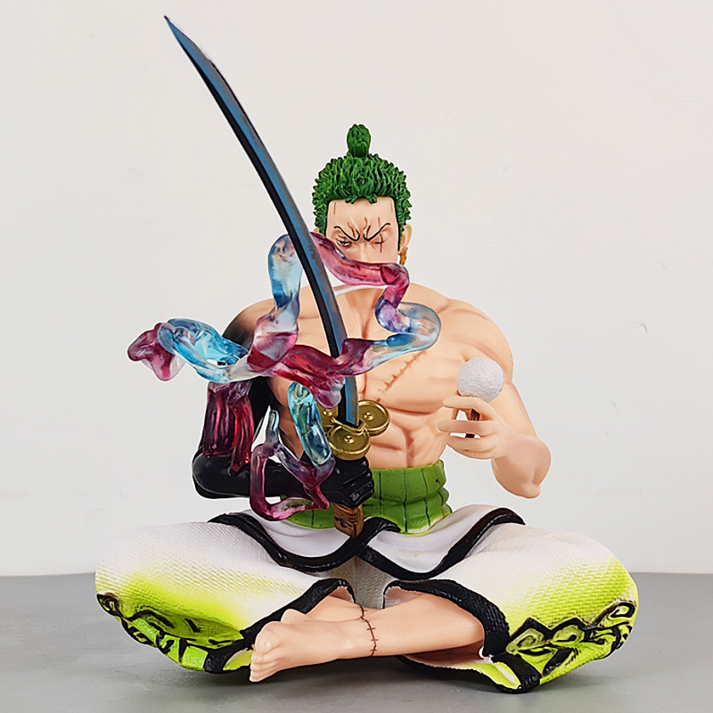 One Piece Figure, Zoro Seated, Wano Country Kimono, Roronoa Enma Knife ...