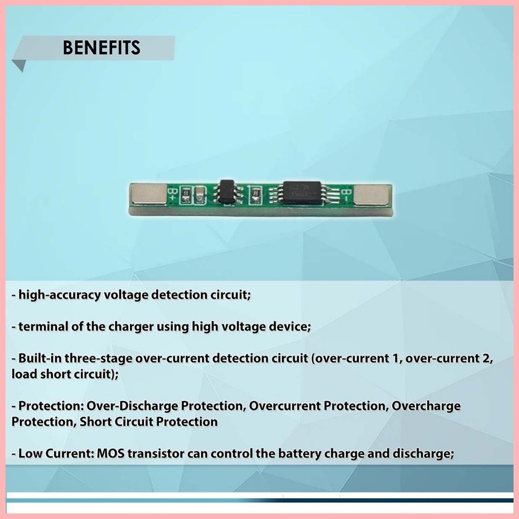 LITHIUM BATTERY PROTECTION BOARD, 3.7x30mm 1S 3.7V 3A, BEST FOR LI-ION ...