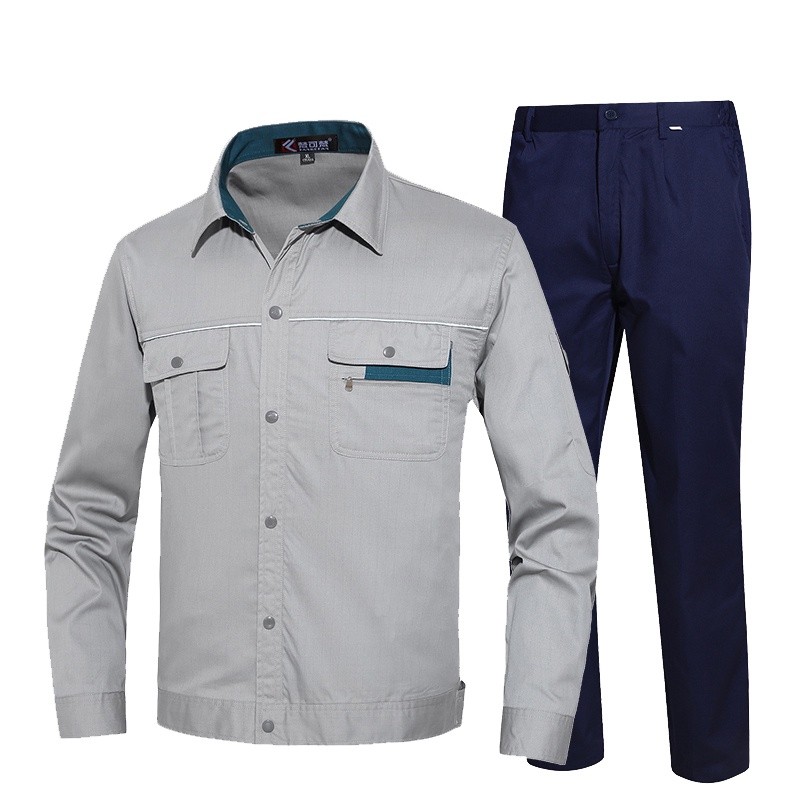 Long Sleeve Work Uniform For Men Factory Warehouse Workshop Mechanist Security Welding Clothes ...