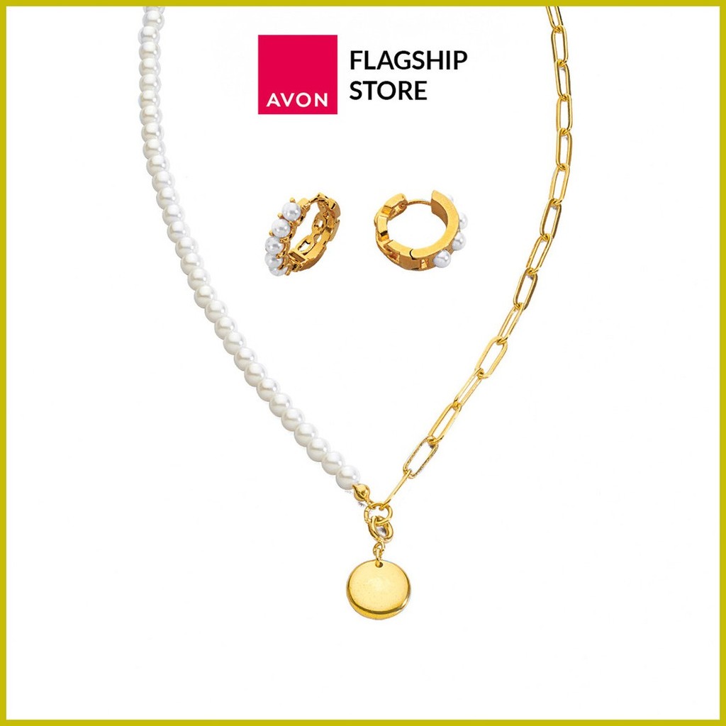 Avon SAM EARRINGS AND NECKLACE SET ADULTS | Shopee Philippines
