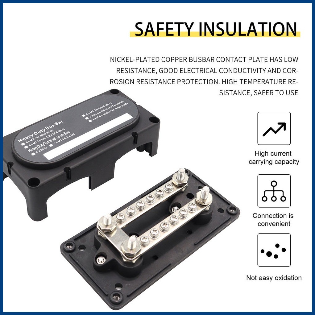300A 48V Modular Design Board Case Heavy Duty Power Distribution Block ...