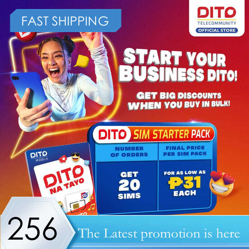 DITO Prepaid SIM Starter Pack | Shopee Philippines