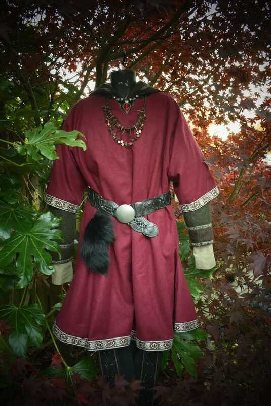 Tt Adult Medieval Knight Warrior Costume Green Tunic Clothing Norman ...