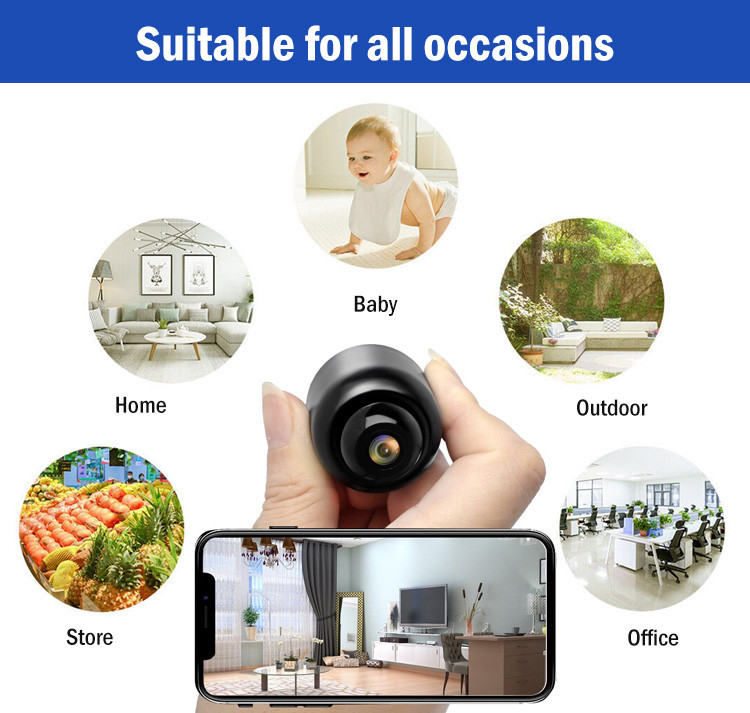 Hot Home Cat-Eye Camera Mini Cctv Camera Wireless 1080p Smart Wifi ...