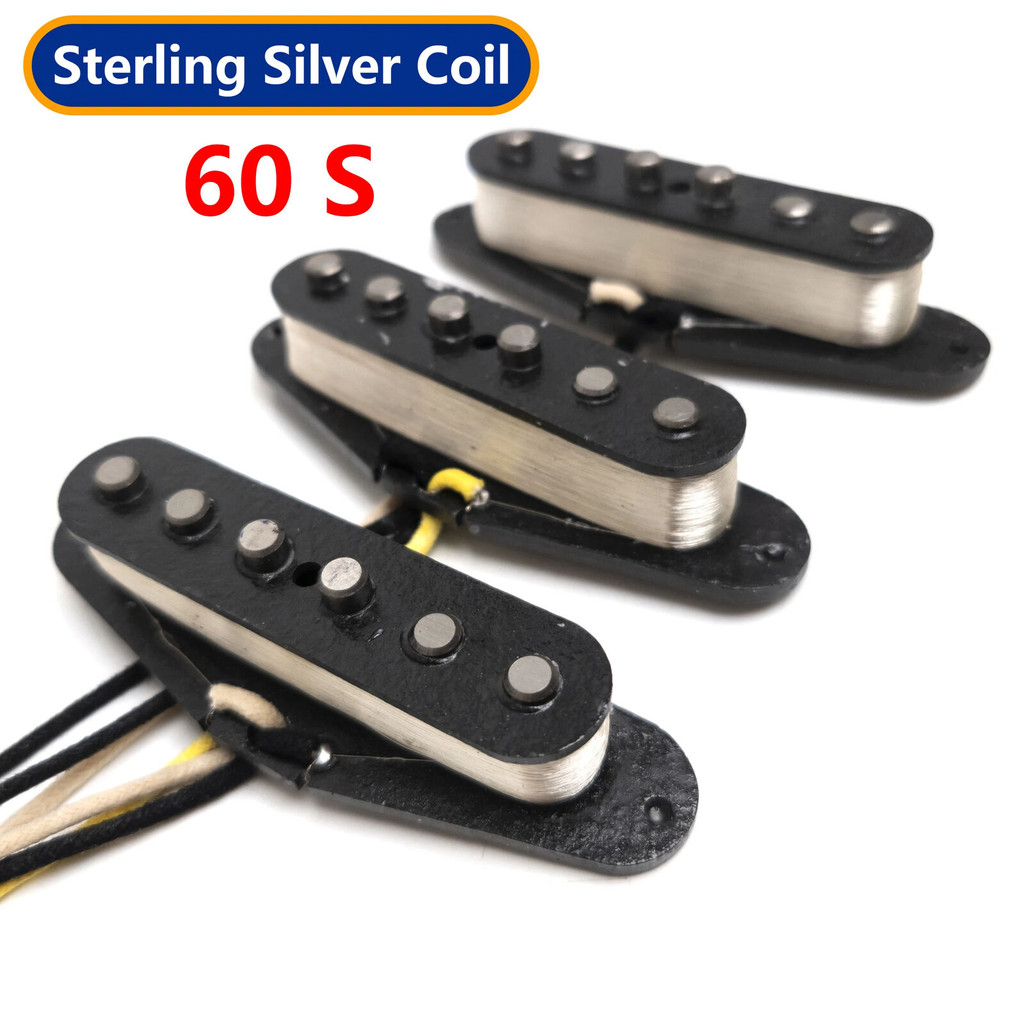 Fender Pure Vintage '60 Stratocaster Pickup Set Pure Silver-Wound ...