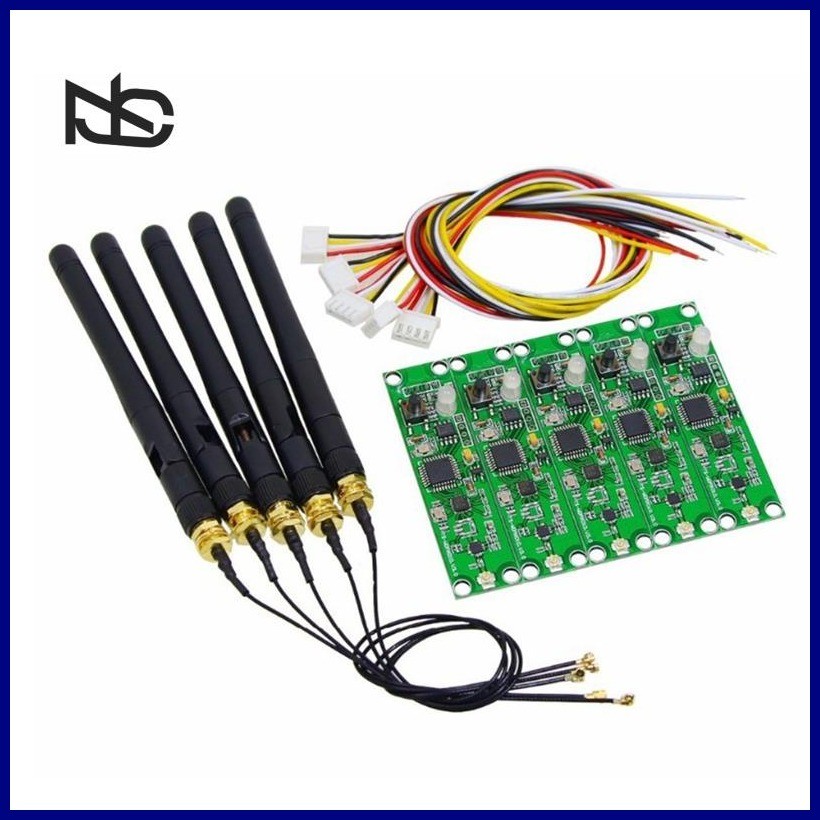 5Pcs 2.4Ghz Wireless DMX 512 Transmitter Receiver PCB 2 in 1 Module ...