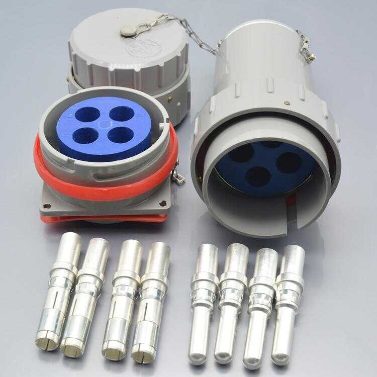 Non sparking explosion-proof connector, three-phase four pole five core ...