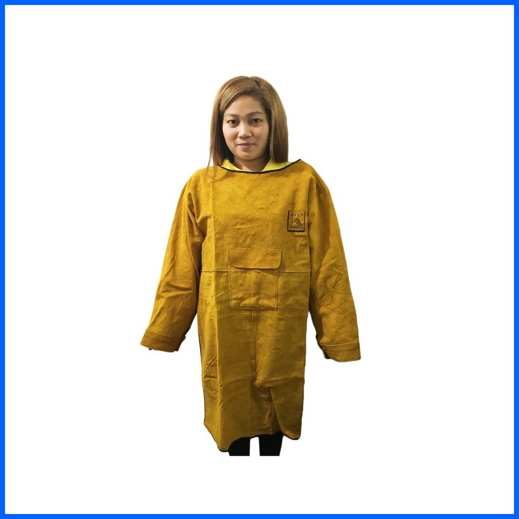 LEATHER WELDING JACKET APRON ANSI STANDARD 24"W X 38"L ------- JACKET ...