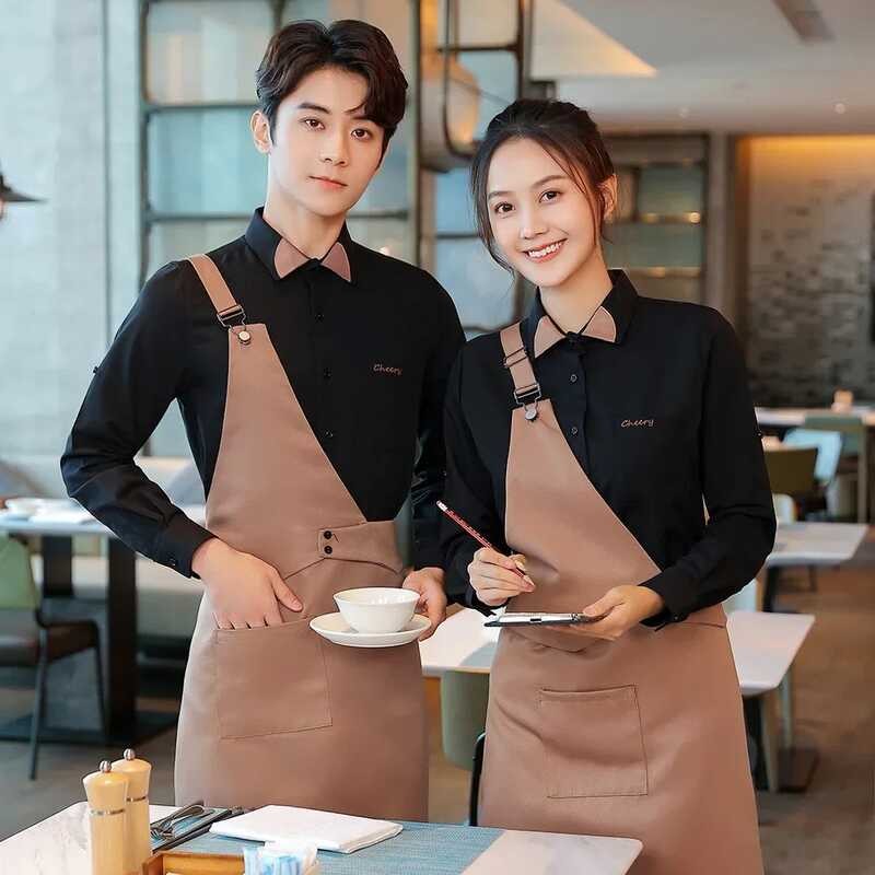 Service Food Uniforms Long Sleeves for Hotel Restaurant Coffee ...