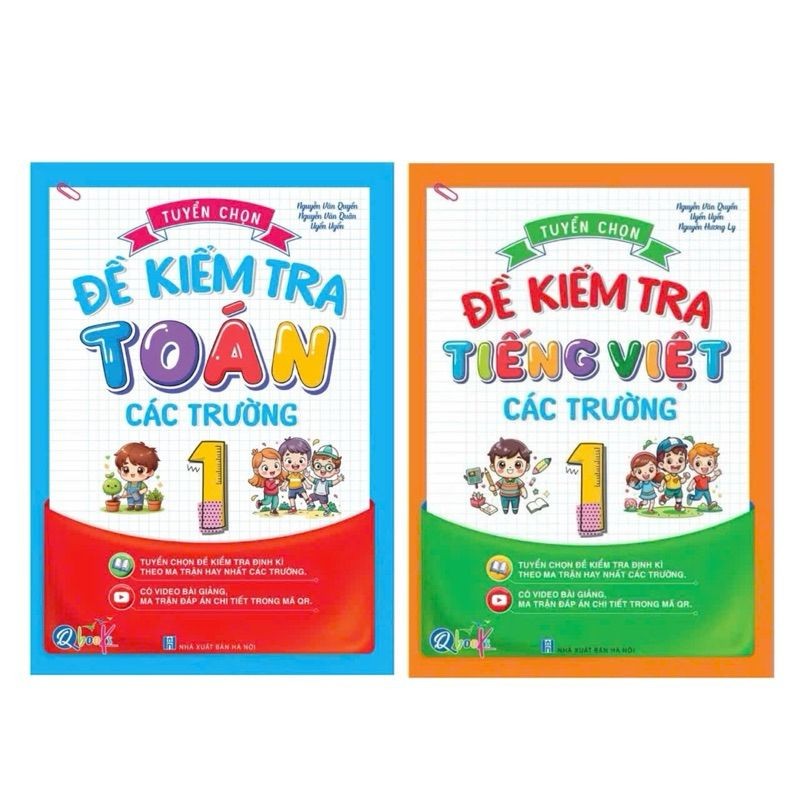 Books - Combo Selection of Math and Vietnamese Test Questions for Grade ...