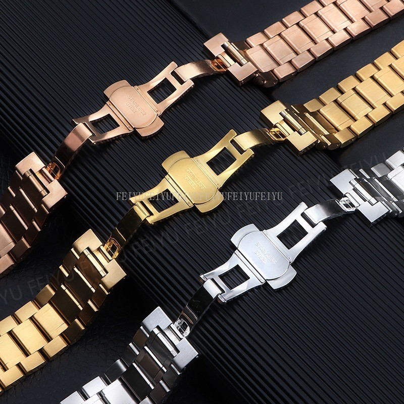 Solid Stainless Steel Watch Strap for Longines Straight Curved End ...