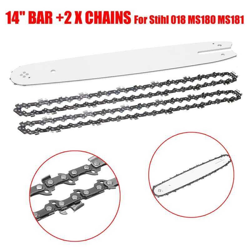 Xj 14 Inch Chainsaw Guide Bar Sa 3/8 LP 50 Section Chain Saw Power Tool ...