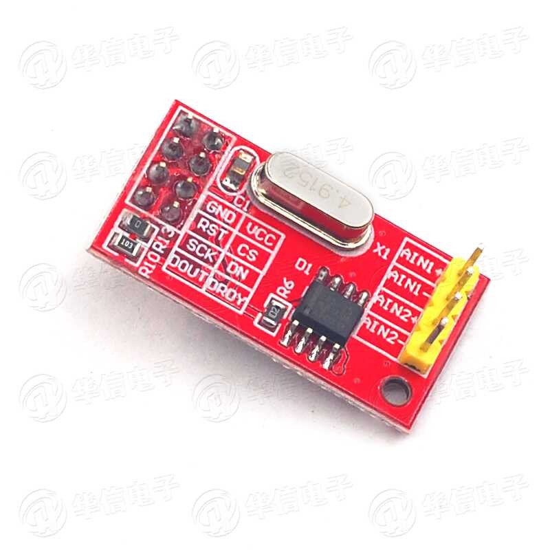 AD7705 Dual 16 bit ADC Data Acquisition Module Input Gain Programmable ...