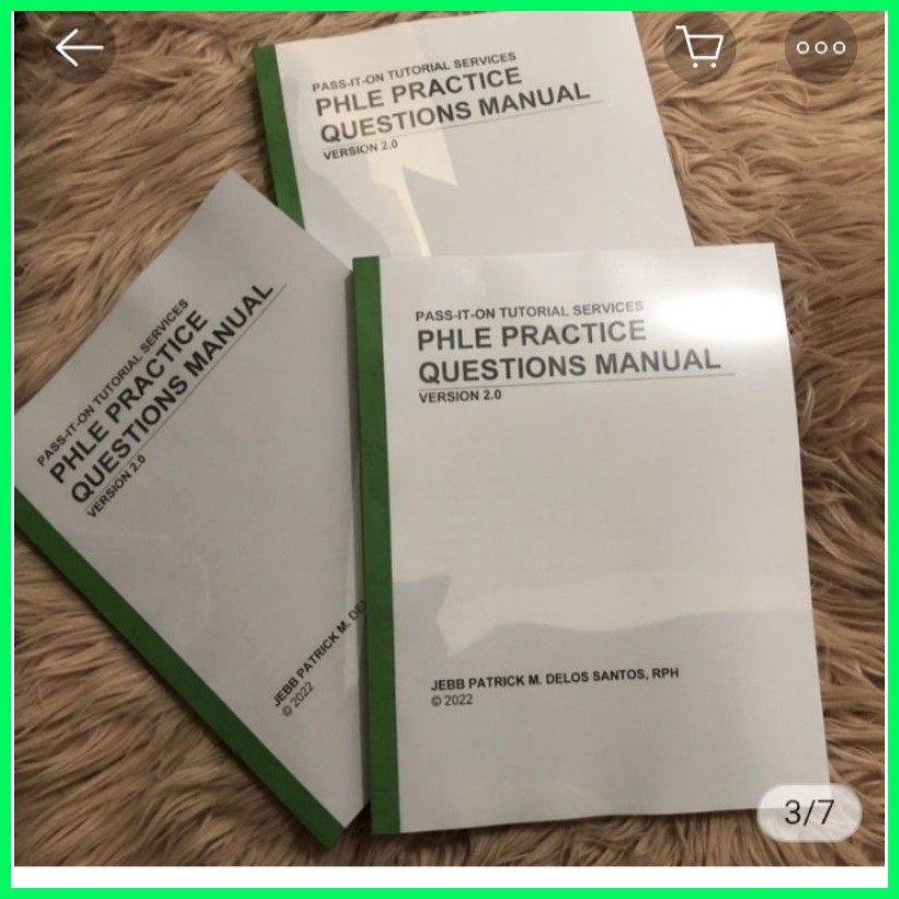 PhlE PRACTICE QUESTIONS FOR PHARMACY LICENSURE EXAMINATION VERSION 1 ...