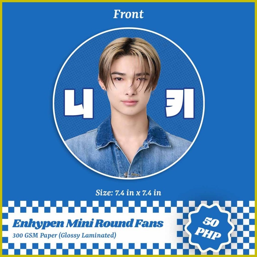 ஐ ⭐ Enhypen Mini Round Fans V2 | Shopee Philippines