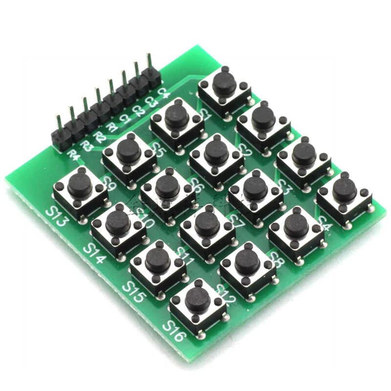 Inline Keyboard 4x4 Matrix Keyboard 16 Button Microcontroller External 2839
