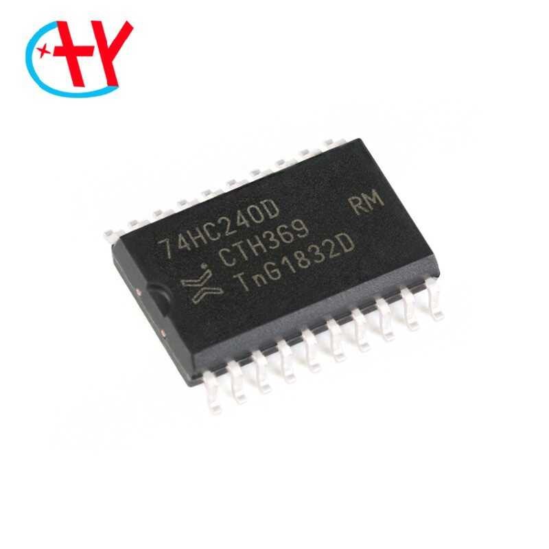 Original 74HC240D, 653 SOIC-20 tri state output eight buffer/inverter ...