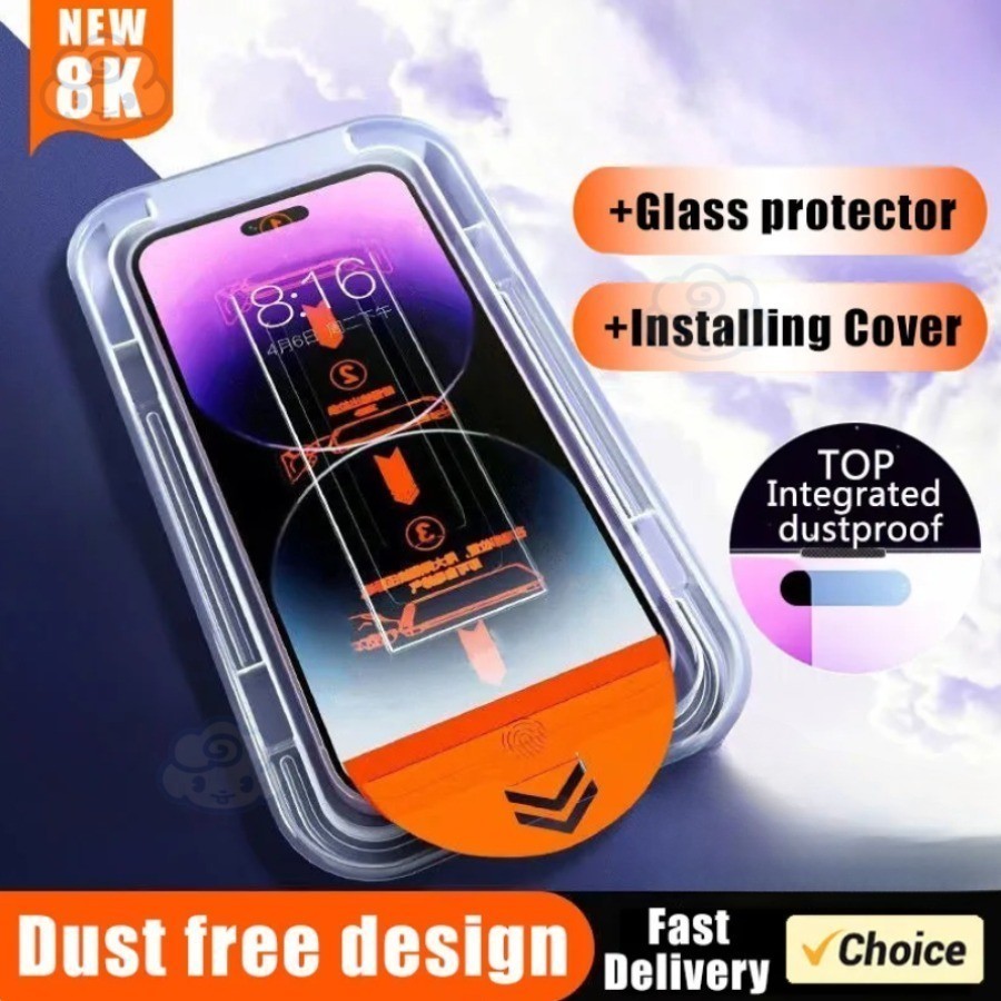 Screen Protector Tempered Glass HD Privacy Green Light With Auto Alignment Easy Install Full ...