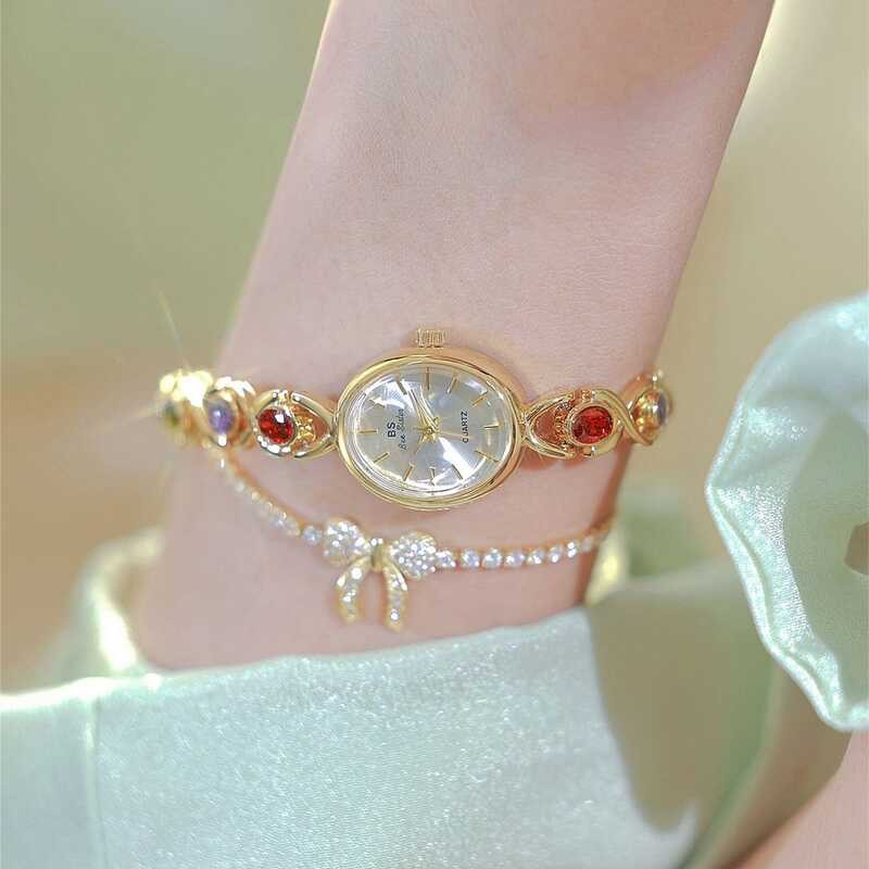 New Bs2025 Popular Tiok Watch Medieval Trend Ellipse Color Treasure ...
