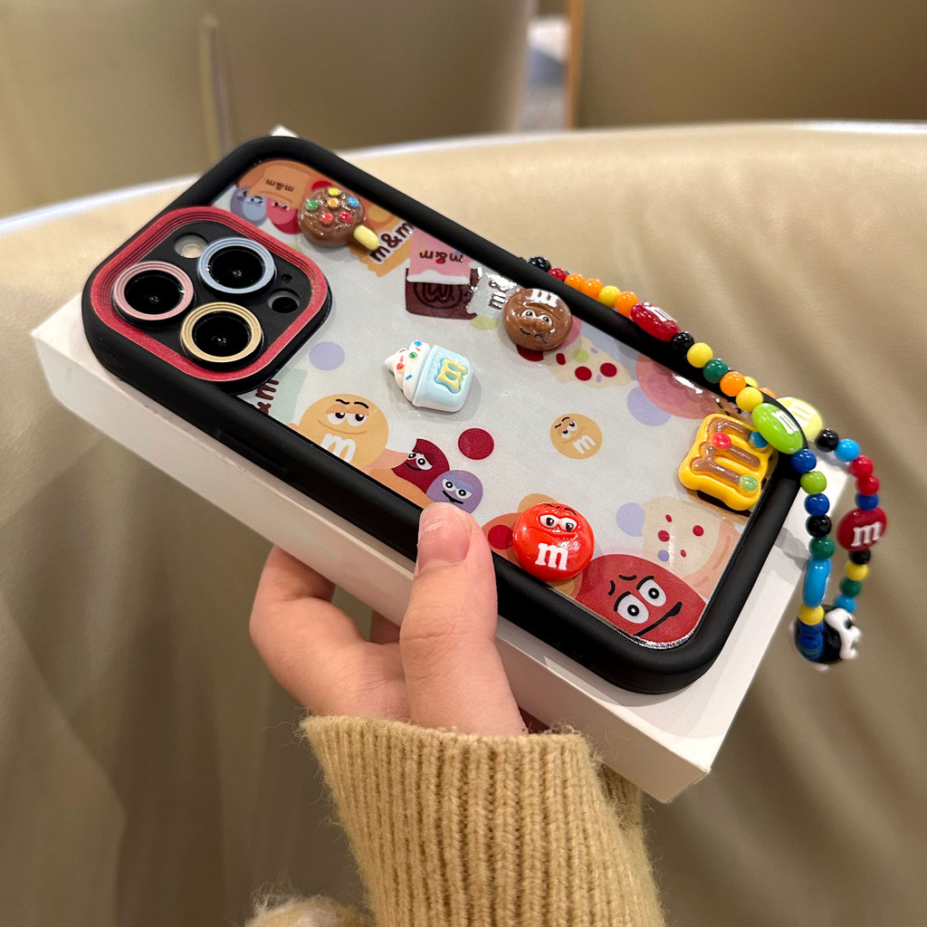 Rainbow M Beans Casing Compatible for IPhone 16 11 15 14 13 12 Pro Max ...