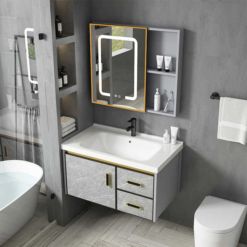 Bathroom Small Space Aluminum Honeycomb Bathroom Cabinet Combination ...