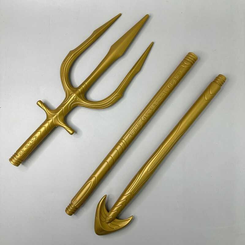 Halloween Costume Party Performance Props Trident Of Poseidon Golden ...