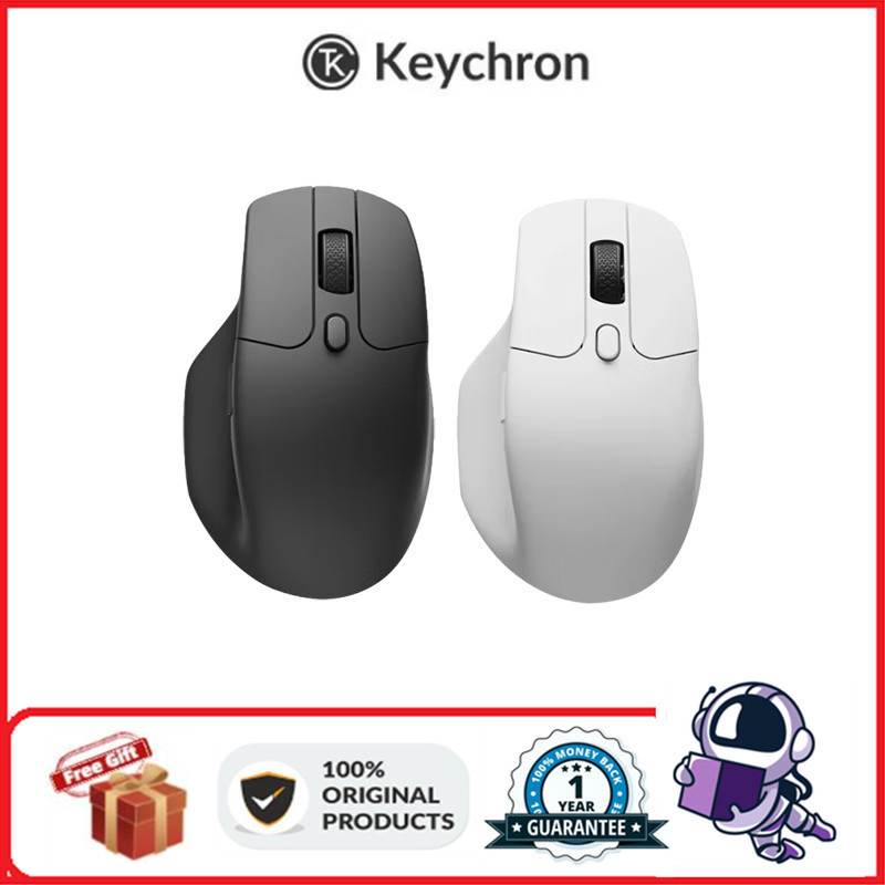 ♞keychron M6 Wireless Mouse 2.4G Bluetooth 3395 Ergonomic Wired Mouse | Shopee Philippines
