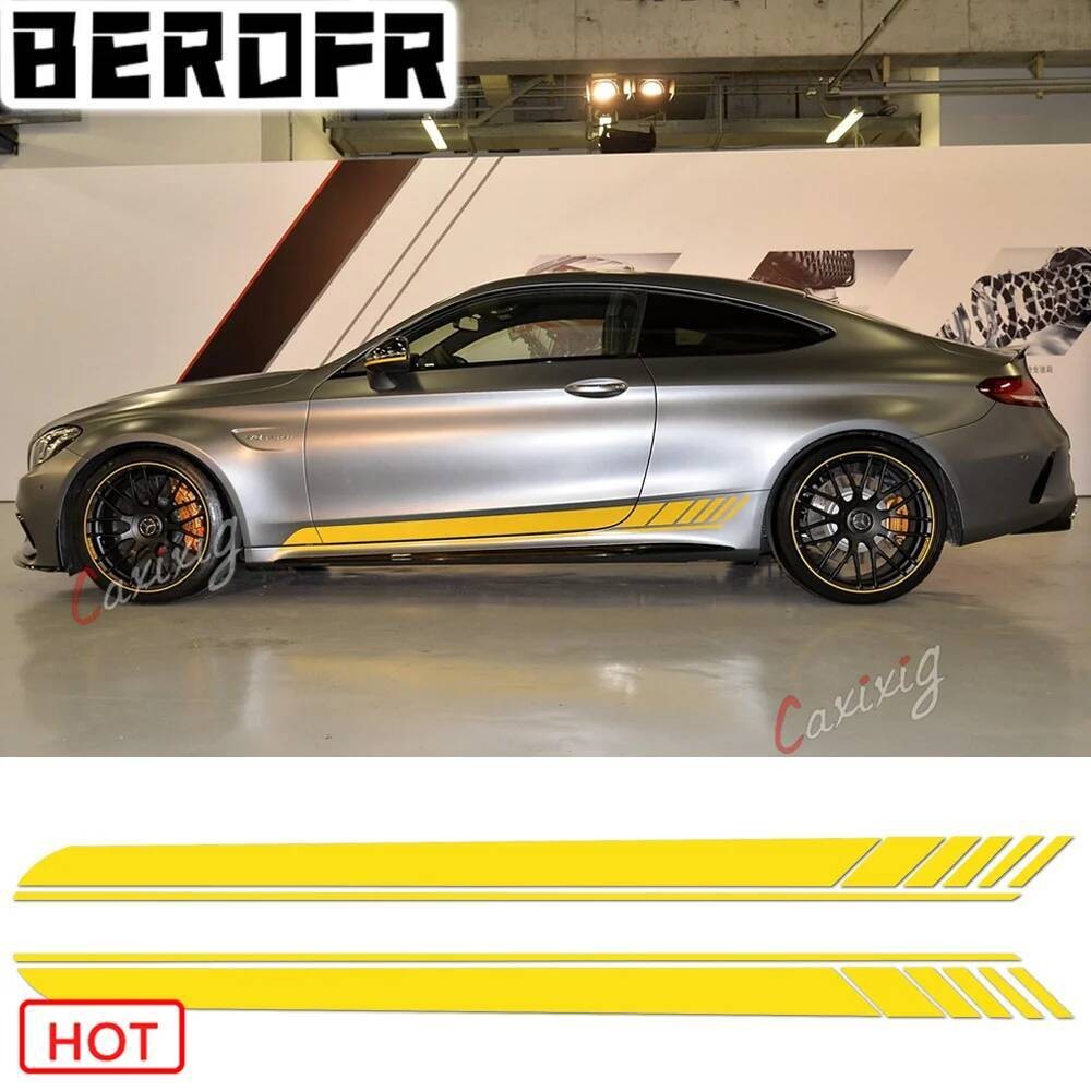 Pieces 2 Skirt Sill For Mercedes Benz AMG Edition 1 C63 Coupe W205 ...