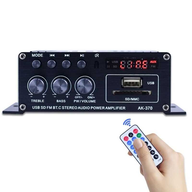 20W+20W AK370 Mini Audio Power Portable Sound Amplifier Speaker Amp for ...