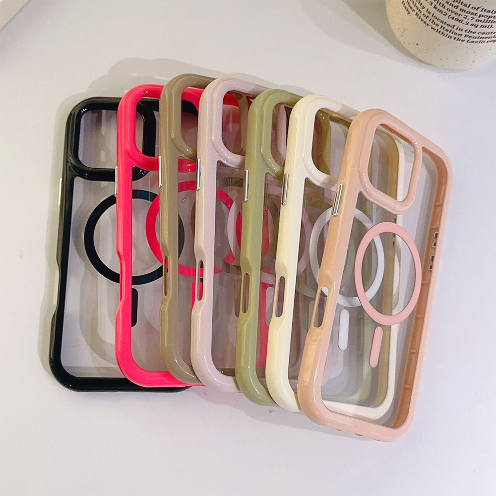 Luxury Acrylic Clear Magnetic Phone Case for Iphone 11 16 15 Pro Max ...