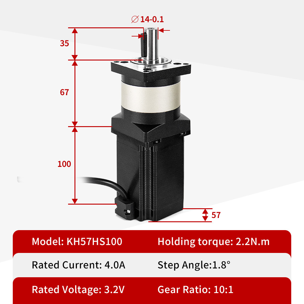 Nema 23 Hybrid Stepper Motor Robot Industrial Planetary Gearbox Helical ...